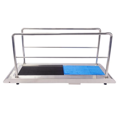 Motorized boot cleaner | shoe cleaning station for air shower room